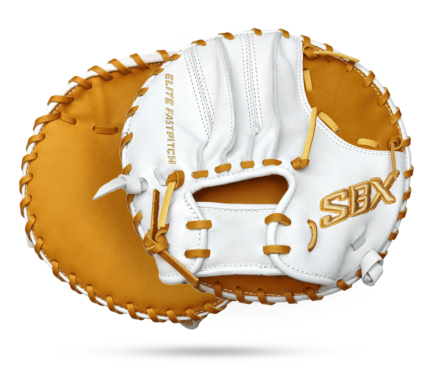 SBX Elite Fastpitch Pancake Training Glove - White Caramel