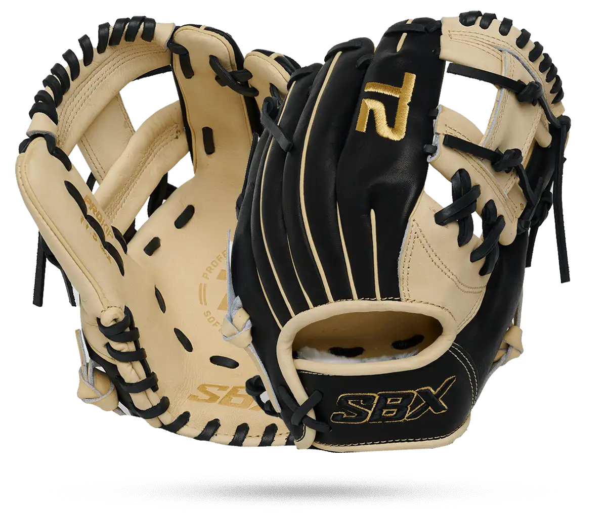 2026 SBX ProKip T2 Fastpitch Infield Glove - Black Sands